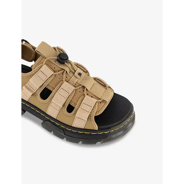 Dr. Martens Jericho Toggle-Lace Leather Sandals In Savannah Tan